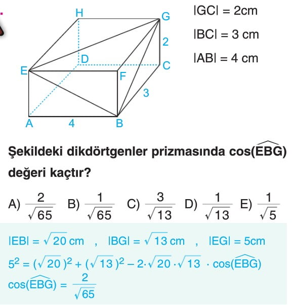 Sinüs ve Kosinüs Teoremleri konu anlatımı soruları çözümleri 11. Sınıf