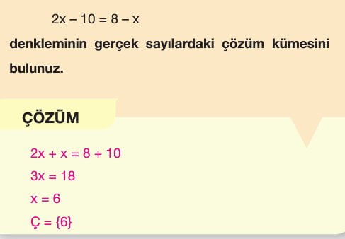 Birinci Dereceden Bir Bilinmeyenli Denklemler 9. Sınıf konu anlatımı ...